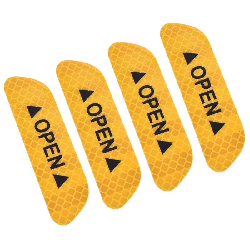 4Pcs/Set Car Door Stickers Car OPEN Reflective Tap... – Vicedeal