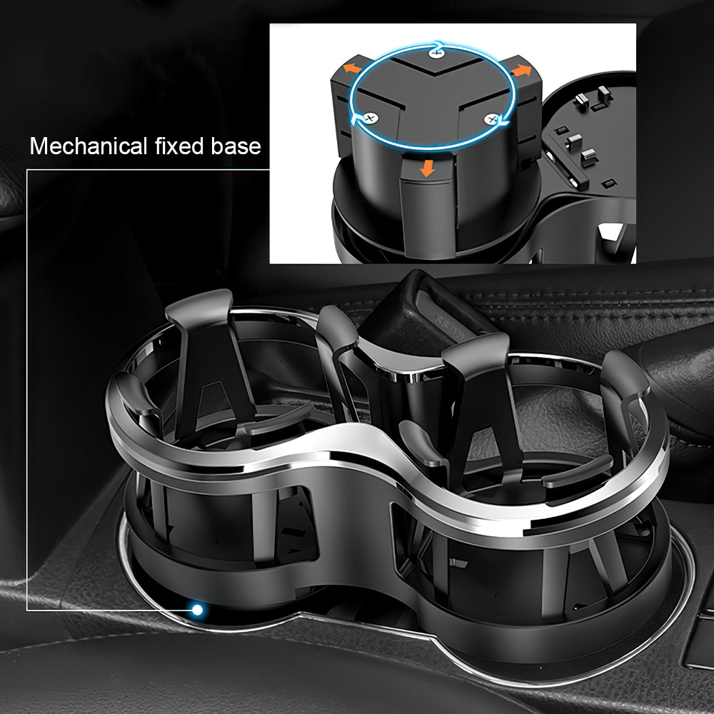 Car Cup Holder Tea Cup Stand Bracket Dual Drinking... – Grandado