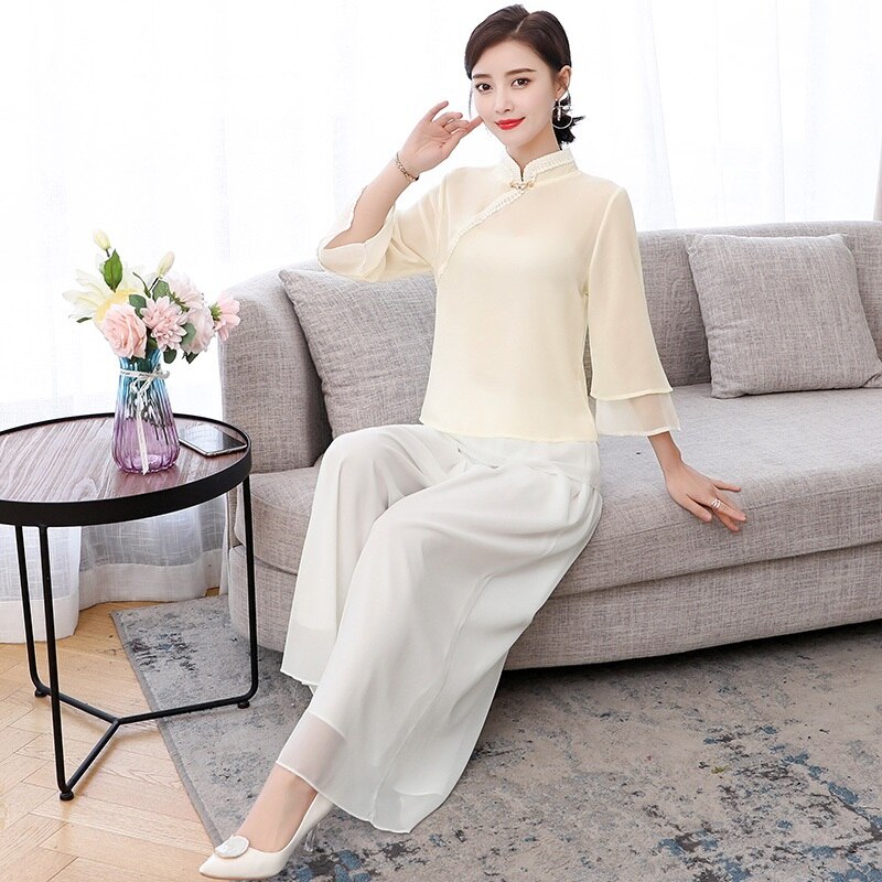 Chinese Style Clothing Women Tops Tang Costume Chi... – Grandado