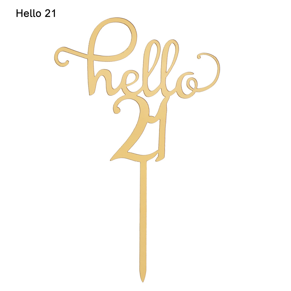 Acrylic Cake Toppers Happy Birthday Party Decorati... – Grandado