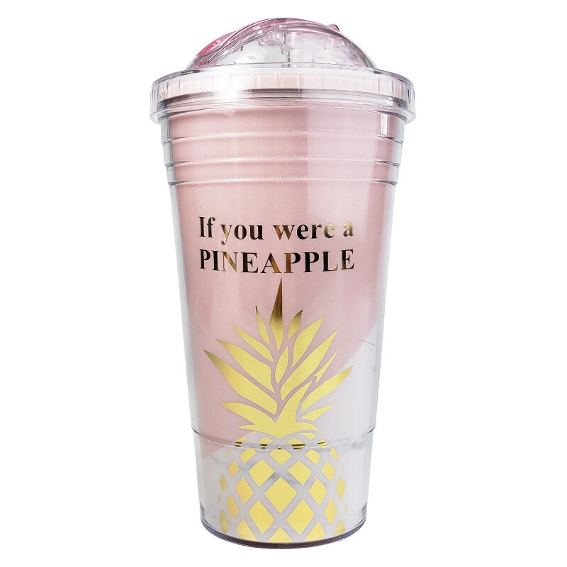 Roze Ananas Koffie Mokken Bpa Gratis Plastic Water... – Grandado