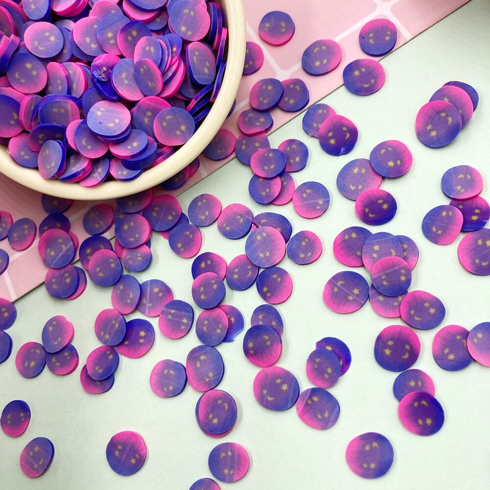 50g Purple Planet Slices Polymer Clay Sprinkles fo... – Vicedeal