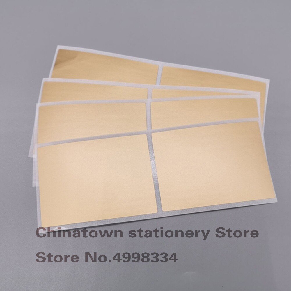 50pcs Scratch Off Sticker 50x70mm GOLD Color Blank... – Vicedeal