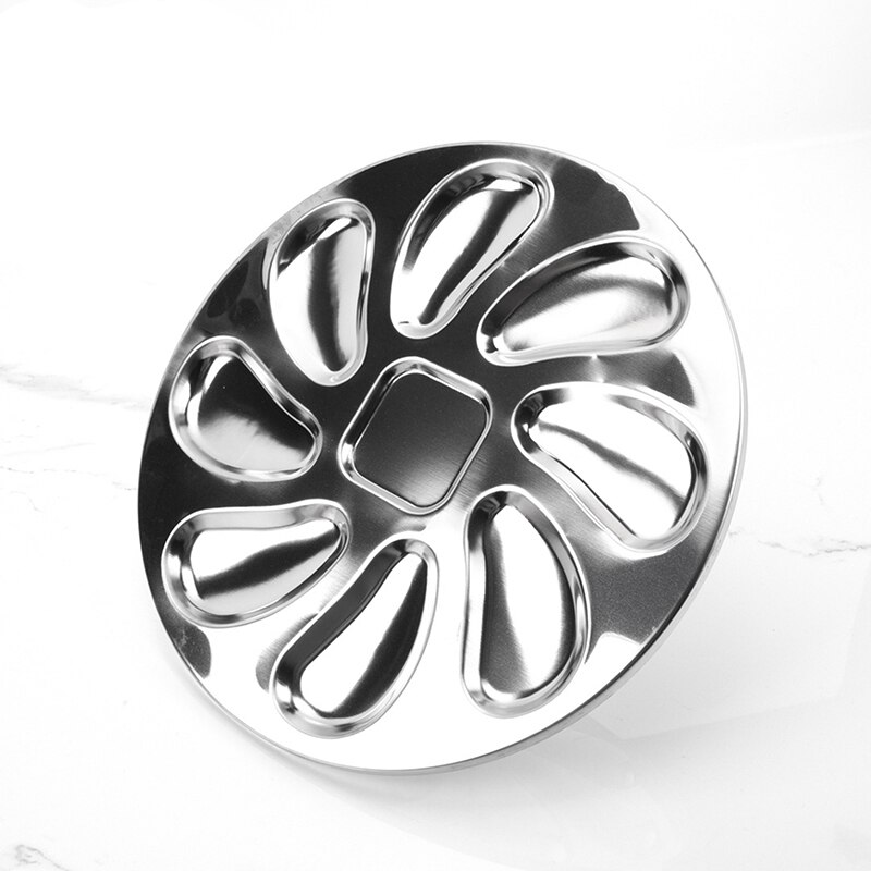 Stainless Steel Oysters Dinner Plate Slots Clam St... – Grandado