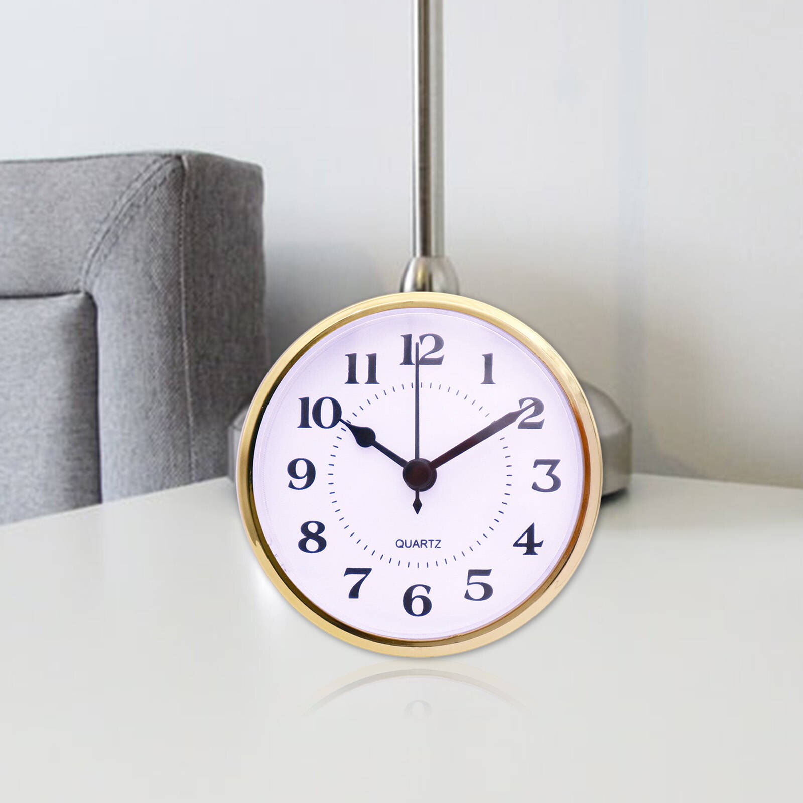 90mm Round Clock Insert Quartz Quiet Bell Head for... – Grandado