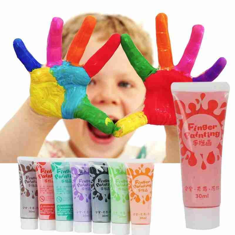 Funny 12 Colors Washed Graffiti Finger Painting Sa... – Vicedeal