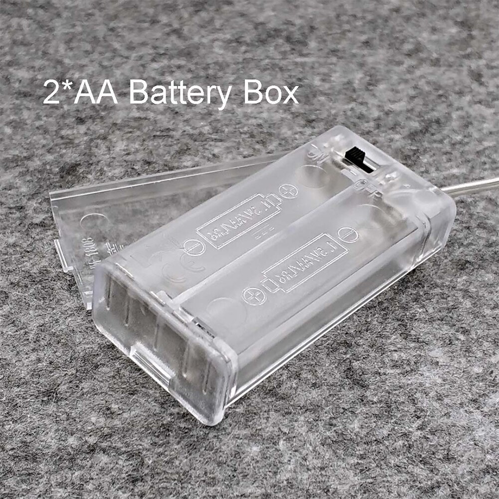 2 3 4 AA Battery Holder Box Transparent Case with ... – Grandado