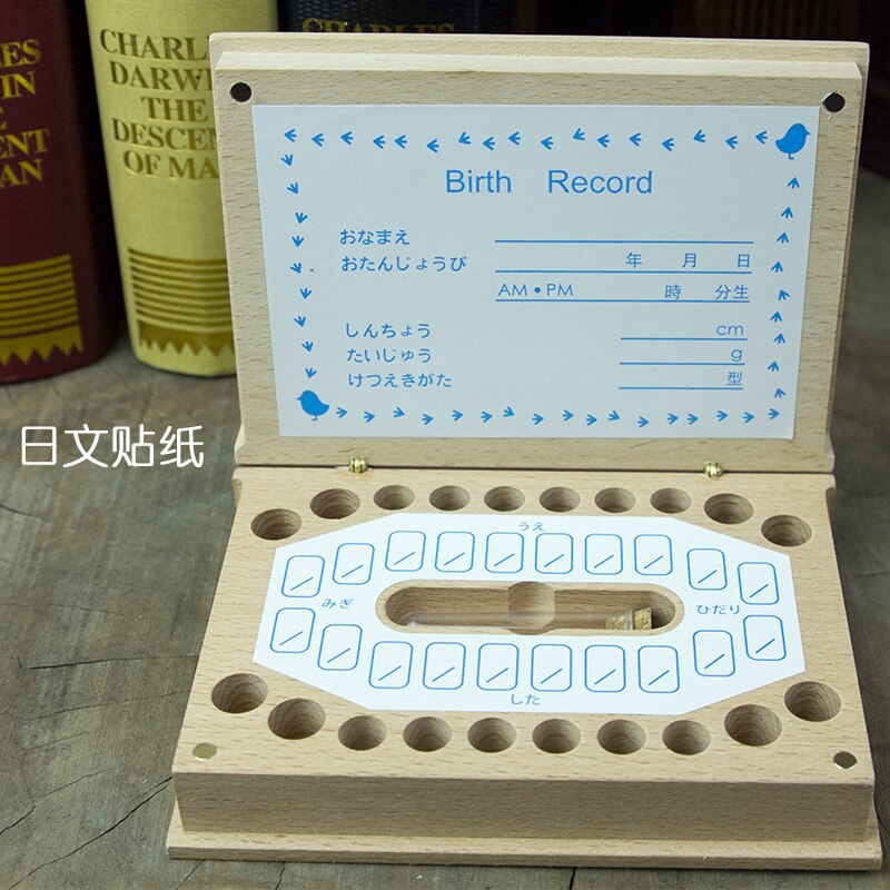 Wooden Men and Women BABY'S Milk Teeth Box Dec... – Vicedeal