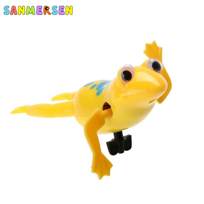 Baby Swimming Frog Clockwork Bath Toys Operated Po... – Grandado