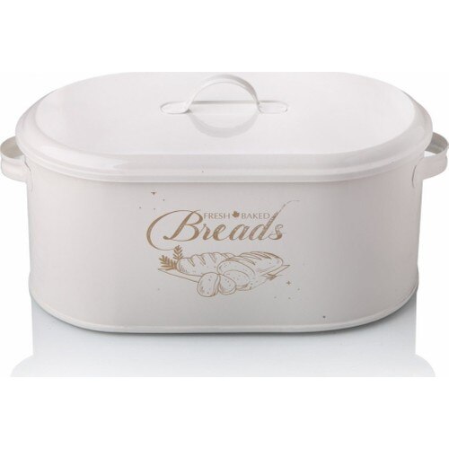Lavin Metal Bread Box Kitchen Layout Organize Stor... – Grandado