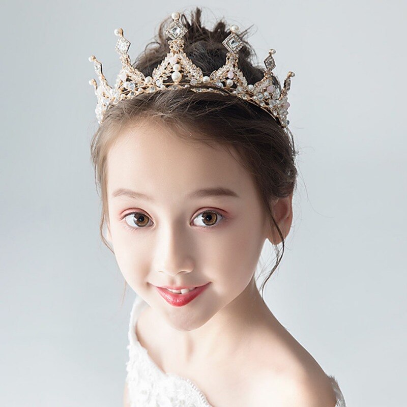 Children's Girls Crown Headwear Princess Girl Crow... – Vicedeal