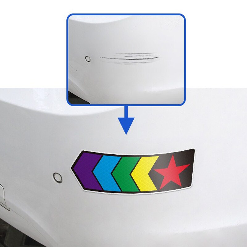 2pcs Reflective Car Decals Warning Tape Reflective... – Grandado