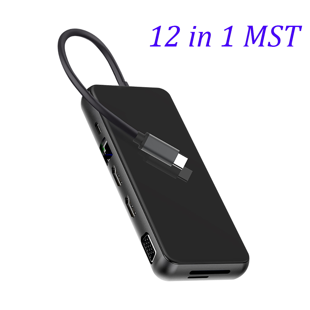 Usb hub mst type c dockstation usb c dual hdmi-kom... – Vicedeal