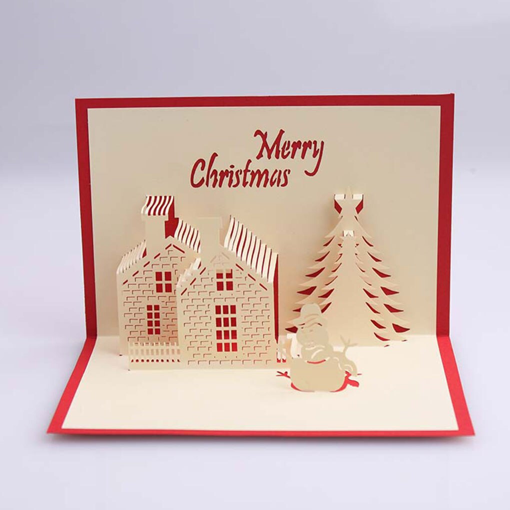 Tarjeta de felicitación de Navidad 3D, tarjeta de ... – Grandado