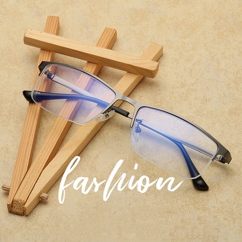 seemfly Half Frame Men Anti Blue Light Myopia Glas... – Vicedeal