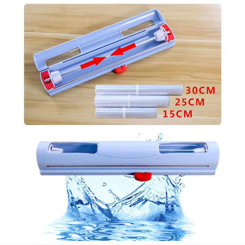 Plastic Wrap Dispenser Punch-free Dispenser Cutter... – Grandado