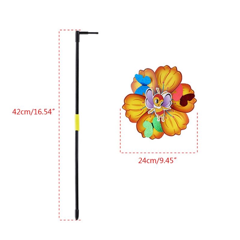 3D Butterfly Flower Windmill Colorful Wind Spinner... – Grandado