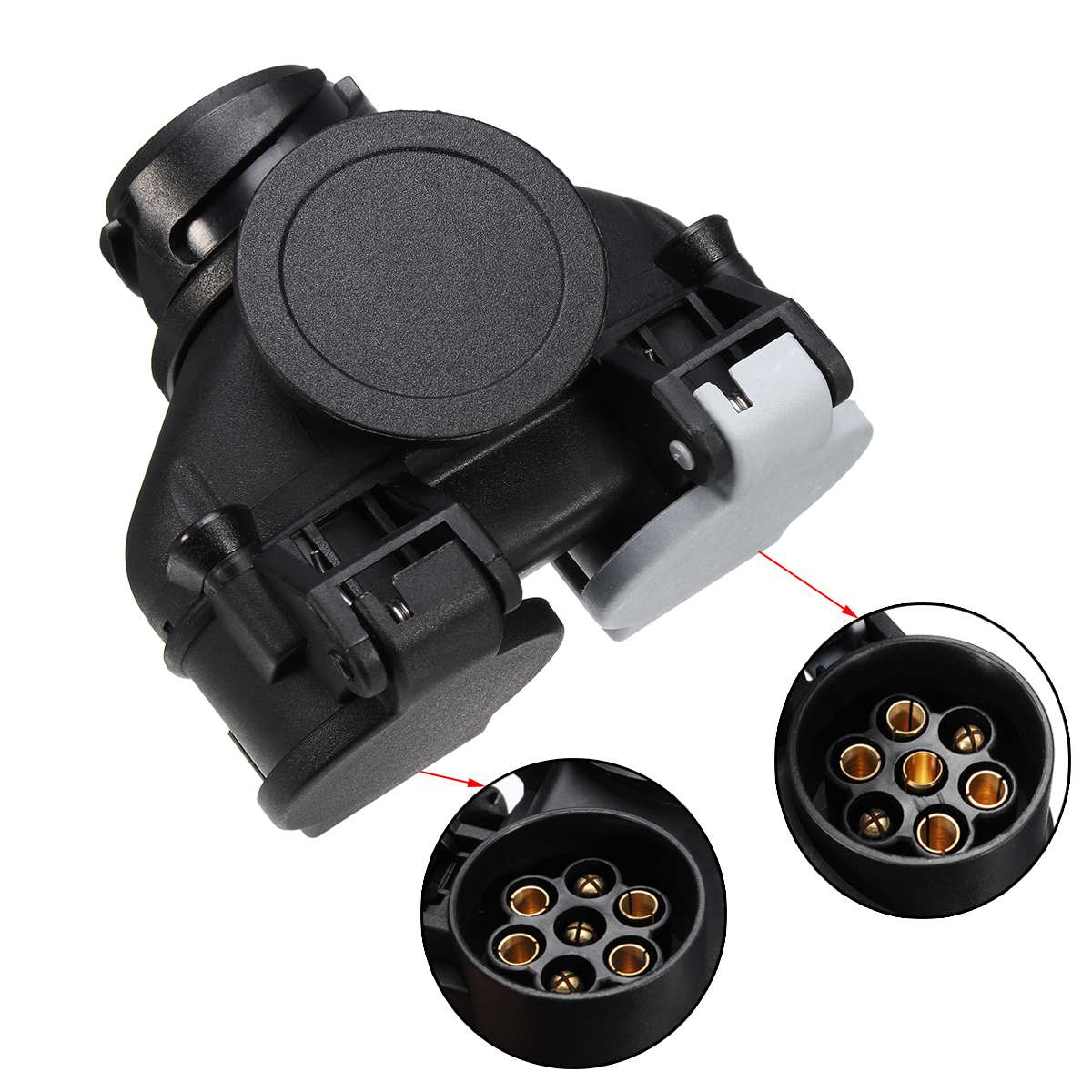 13 Pin To 7 Pin Double-head Connector RV Trailer P... – Grandado