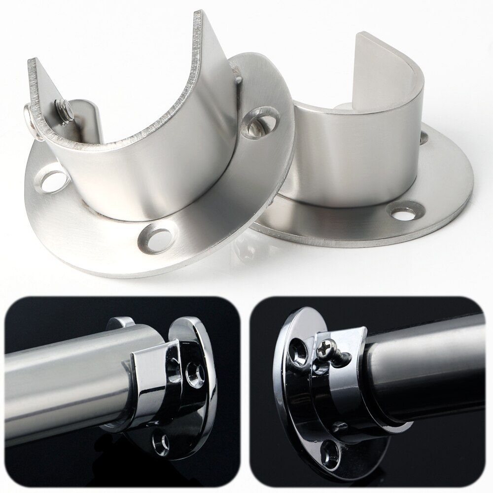 25/32mm Heavy Duty Stainless Steel Closet Rod End ... – Grandado