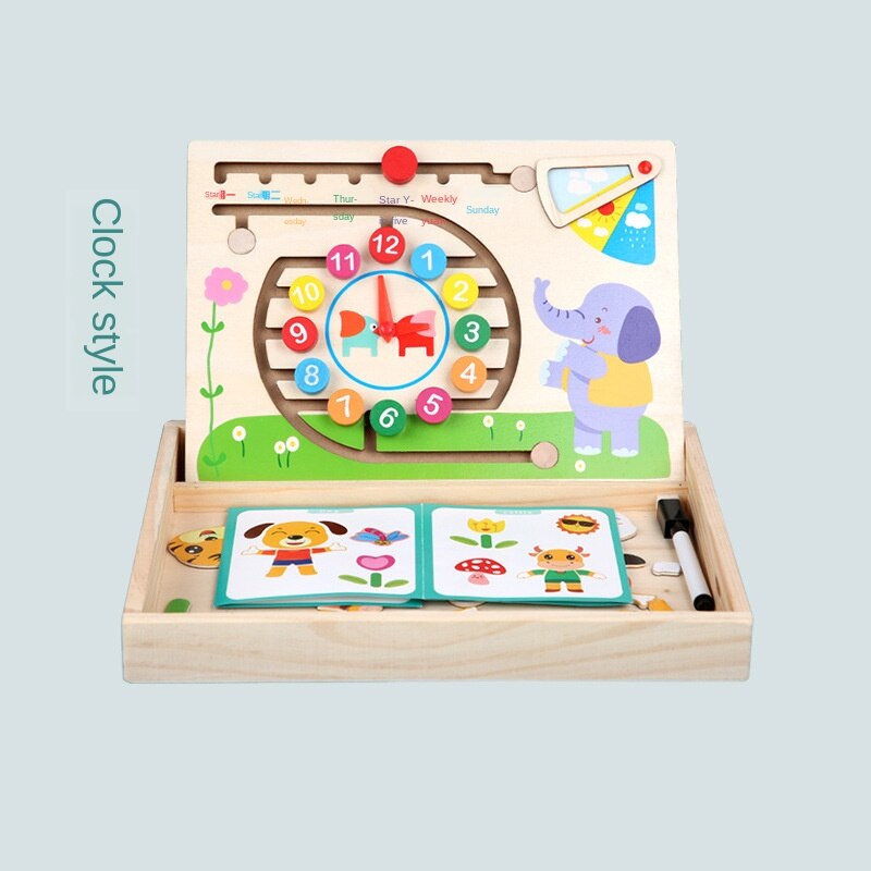 Multifunction Wooden Puzzle Box Kids Educational N... – Grandado