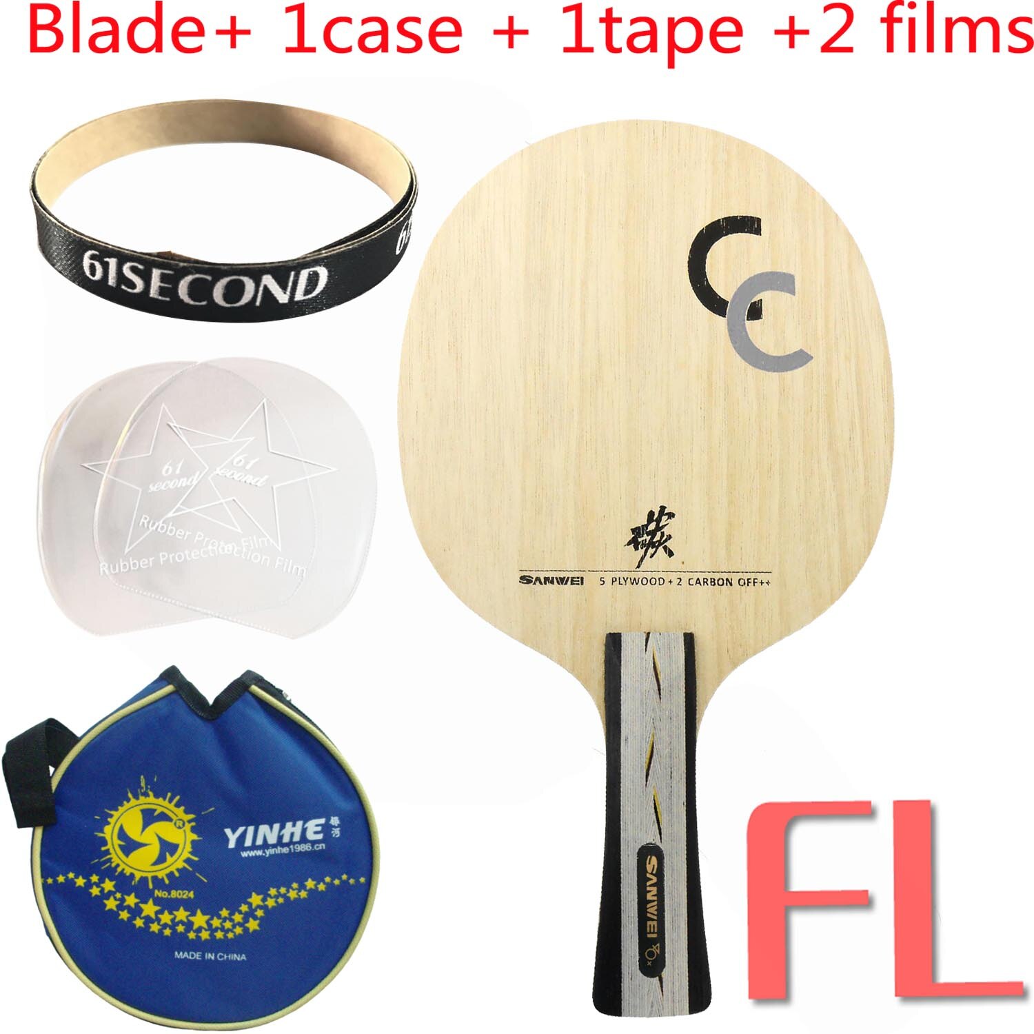 SANWEI CC Table tennis blade 5 wood+2 carbon OFF++... – Vicedeal