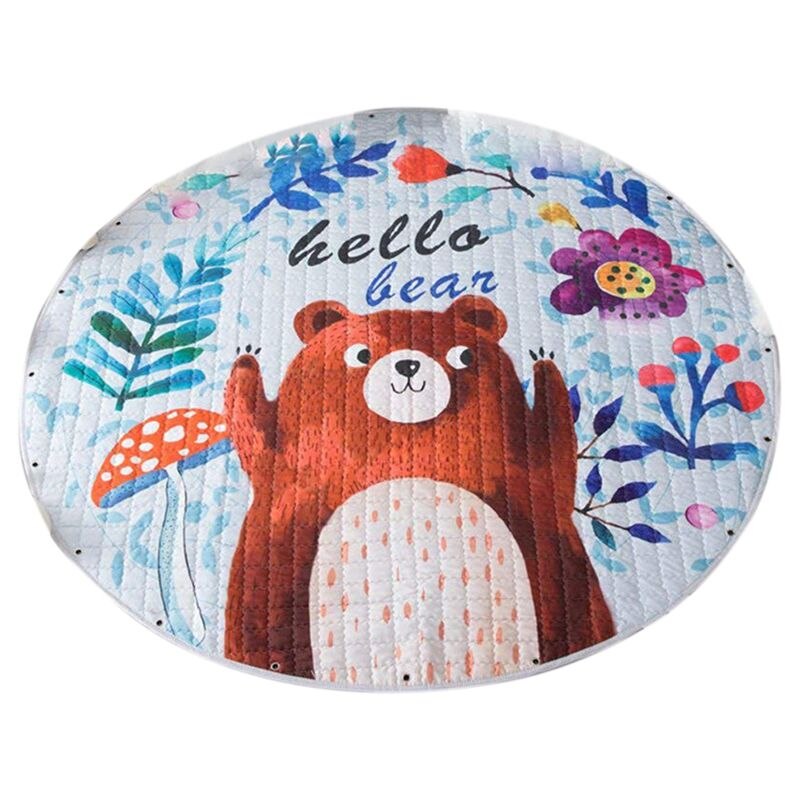 Kids Play Rug Cute Cartoon Bear Rug Backing Great ... – Grandado