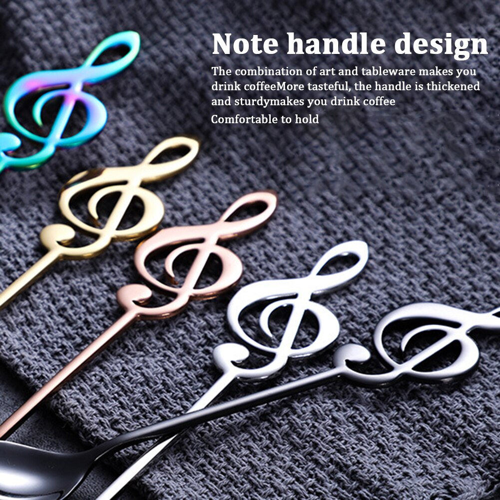 Stainless Steel Musical Notes Coffee Spoon Tea Sti... – Grandado