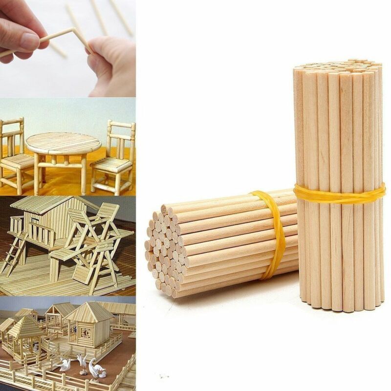 10pcs 3mm 4mm 5mm 6mm 12mm Wooden Stick Strip Mode... – Vicedeal