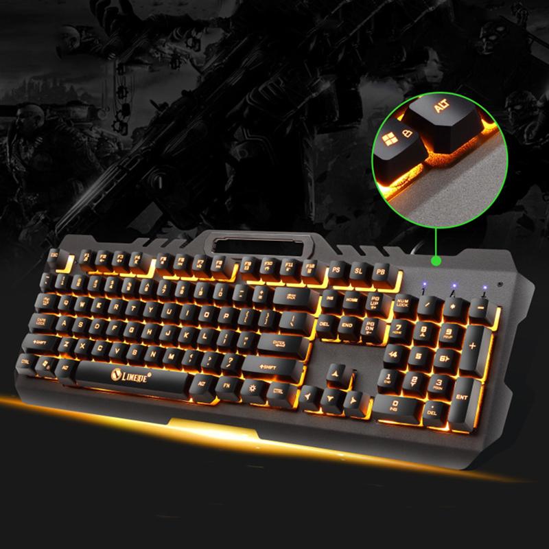 Wired Gaming Keyboard Mechanical Feeling Backlit K... – Grandado