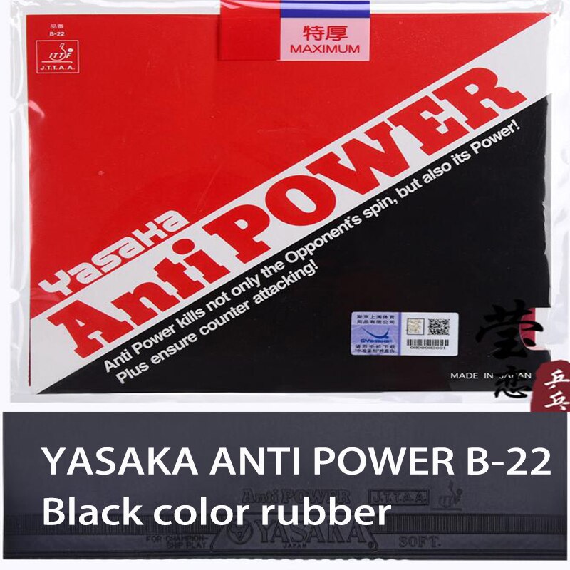 Original Yasaka Anti Power B-22 table tennis rubbe... – Vicedeal