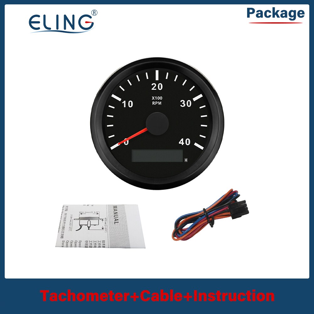 ELING RPM Tacho Tachometer REV Counter with Hour m... – Vicedeal
