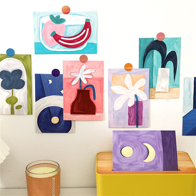 15pcs Cute Kids Painting Decorative Cards DIY Girl... – Grandado