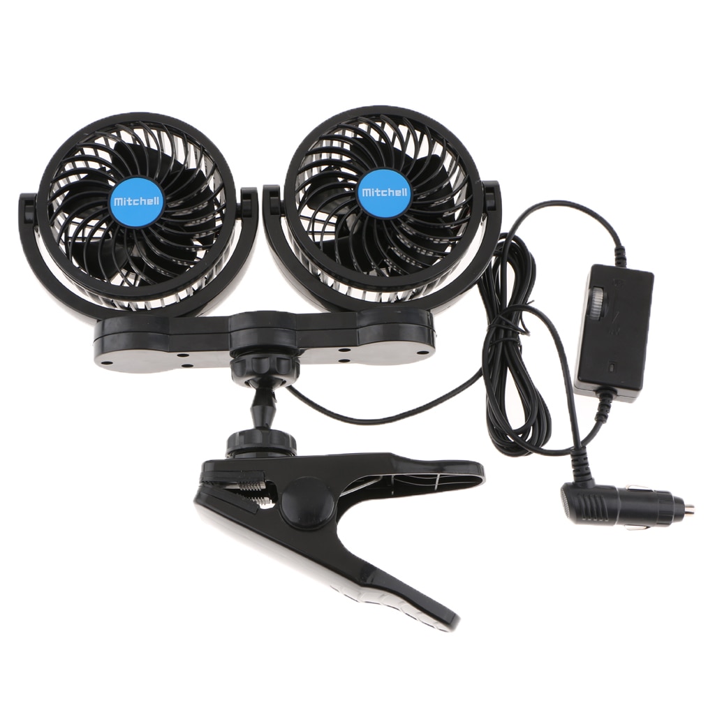 4'' DC 12V Dual Head Electric Fan Cooling System S... – Vicedeal