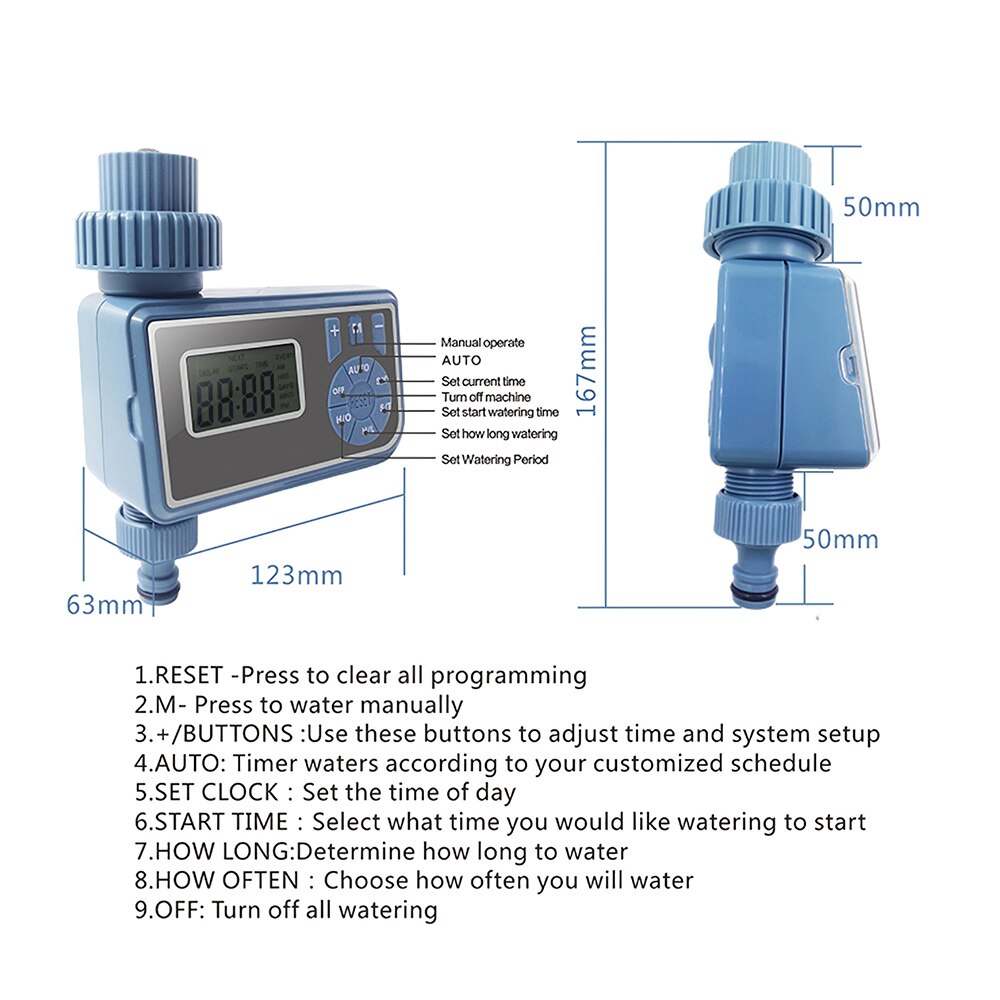 Watering Timer Met Regen Sensor Irrigatie Timer Wa... – Grandado