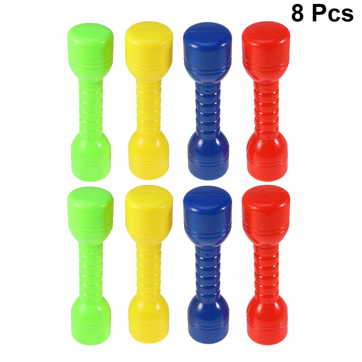 8 Stuks 4 Kleuren Plastic Dumbbells Ergonomische K... – Grandado
