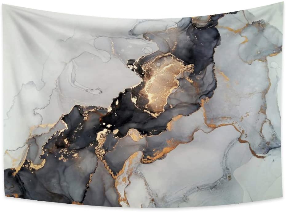 Gold Grey Stone Nature Textured Abstract Art Liqui... – Grandado