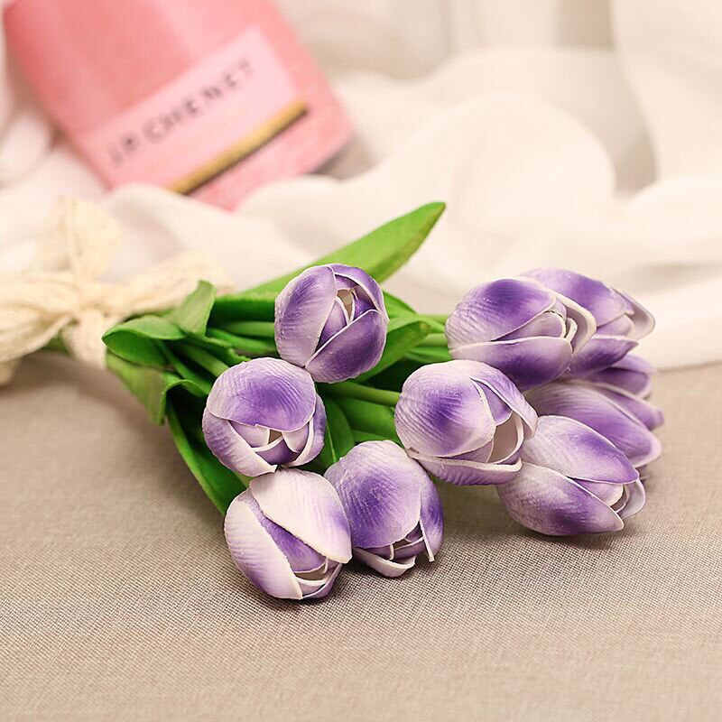 1PC Mini PU Tulips Artificial Flowers Real Touch A... – Grandado