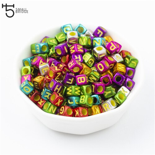 200pcs Acryl Kubus Letter Kralen voor Sieraden Mak... – Grandado