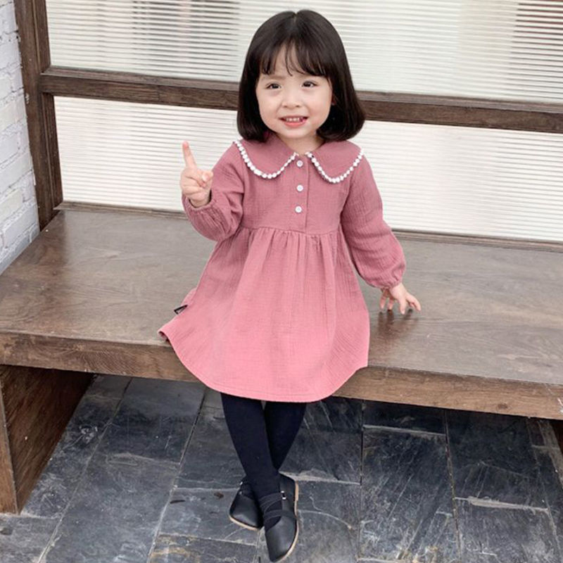 Girls Doll Collar Princess Dress Sewing Pattern Ch... – Grandado