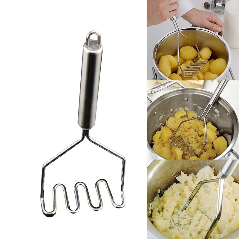 Potato Masher Wave Shaped Potatoes Crusher Stainle... – Vicedeal