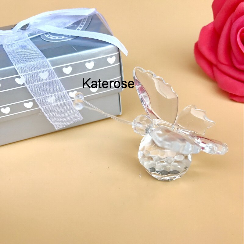 Crystal Glass Butterfly Decorations Baby Shower Fa... – Grandado