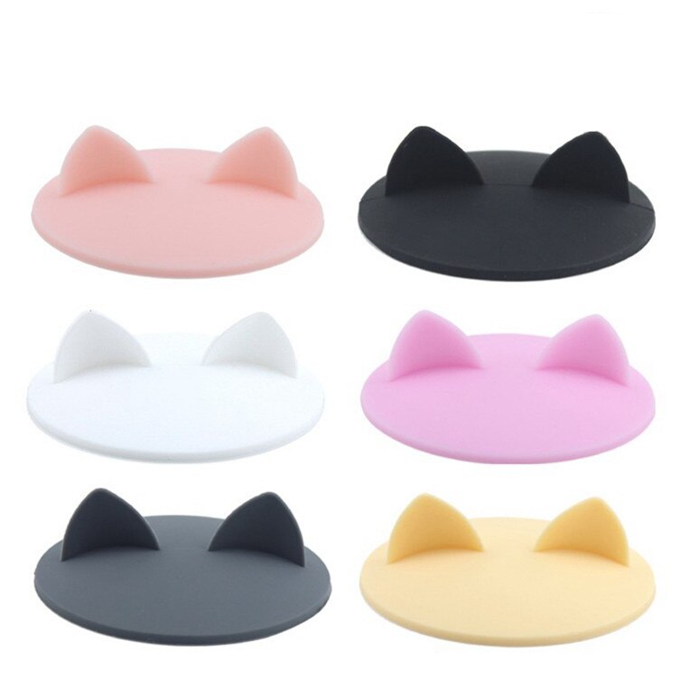 1PCs Cat Ears Cup Lids Dust Reusable Silicone Cove... – Grandado