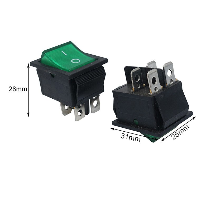 4 Pin Rocker Switch 16A 250V/ 20A 125V AC Electric... – Vicedeal