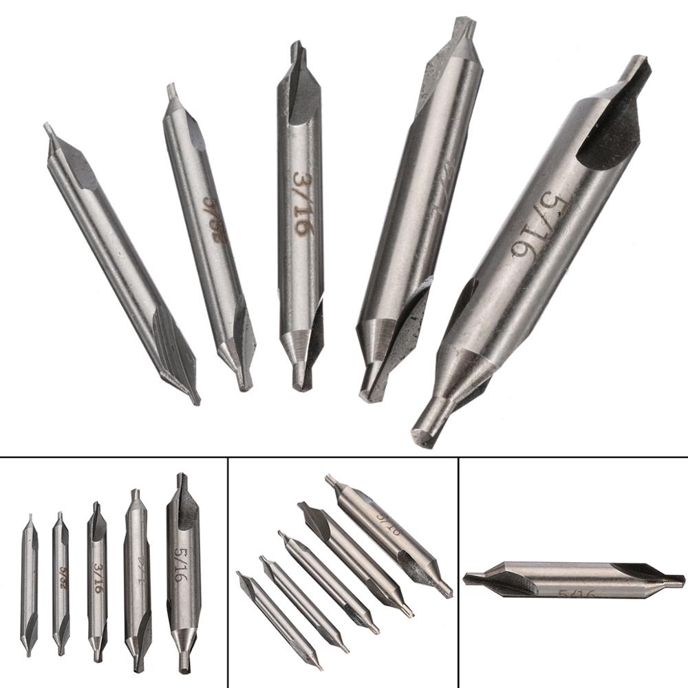 5pcs/set 60 Degree HSS Center Spotting Drill Bits ... – Vicedeal