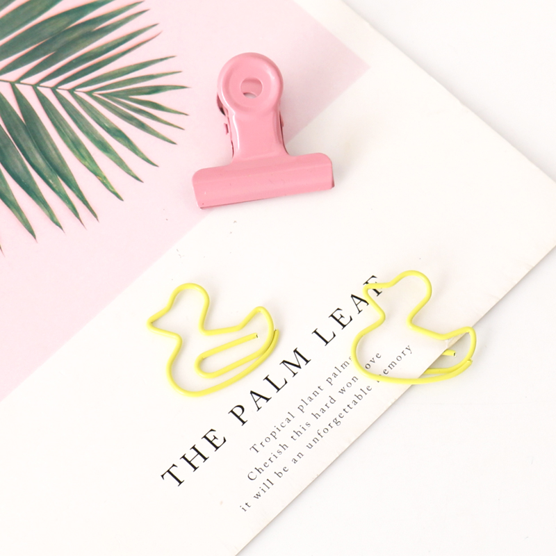 Duck Cute Shape Paper Clip Office Stationery Paper... – Grandado
