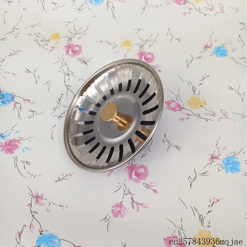 Kitchen Sink Strainer Waste Plug Food Filter Sink ... – Vicedeal