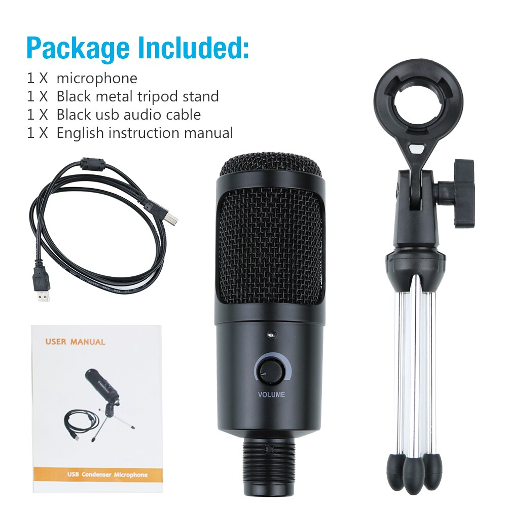 USB Condenser Microphone Voice Recording Mic For P... – Grandado