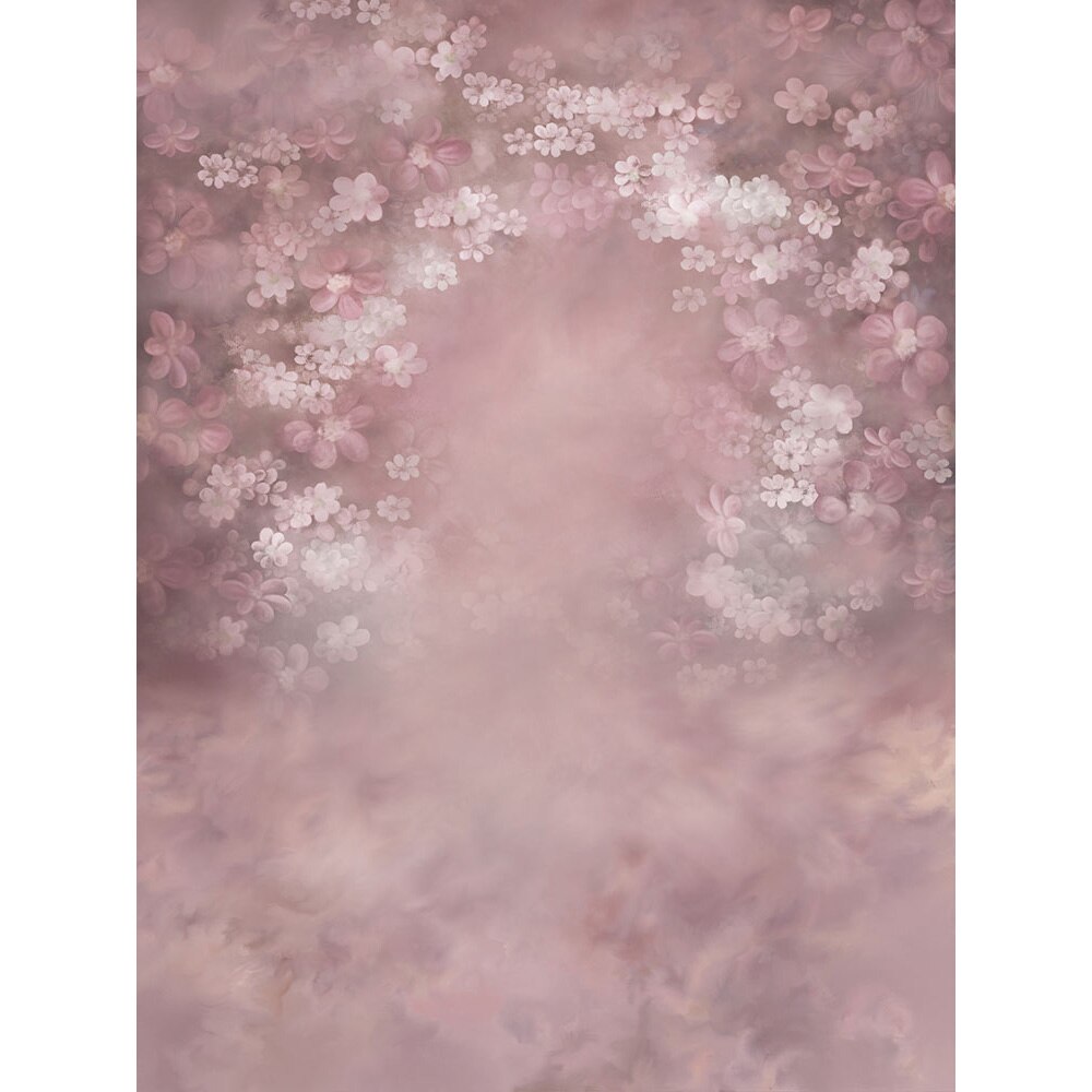 Pink Floral Abstract Texture Backdrop Studio Flowe... – Grandado