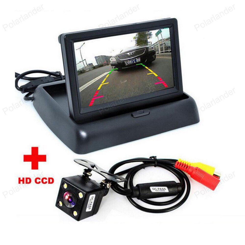 4.3" TFT Car Monitor With Rear View Camera color F... – Grandado
