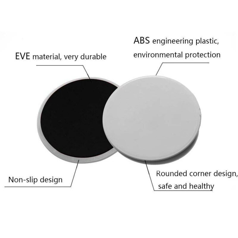 2-piece Sliding Plate Anti Slip Fitness Sliding Pl... – Grandado